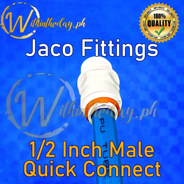 Quick Connect Jaco Fittings 1/2 inch Male Female for OD Polypropylene ...