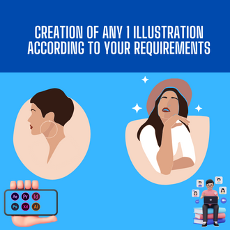 Creation of any 1 Illustration According to your requirements | Adobe ...