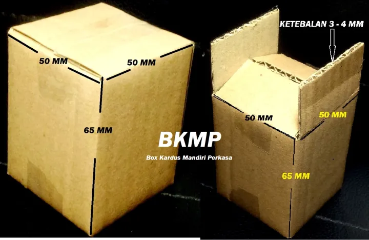 20 Pcs Box Kardus 65 x 50 x 50 mm/ Box Packing / Dus / Kardus Kemasan ...