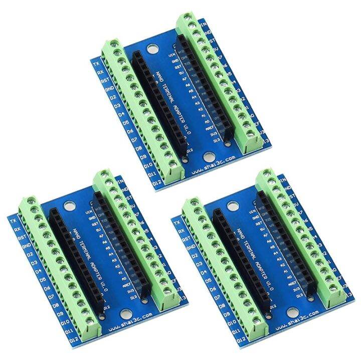 I/O Shield Expansion Card Expansion Board Terminal Adapter for Arduino ...