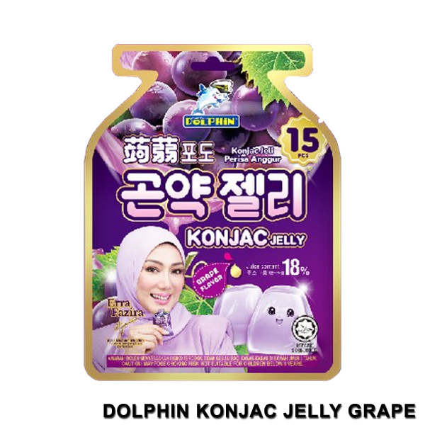 Captain Dolphin Grape Konjac Jelly (20gx15s) | Lazada