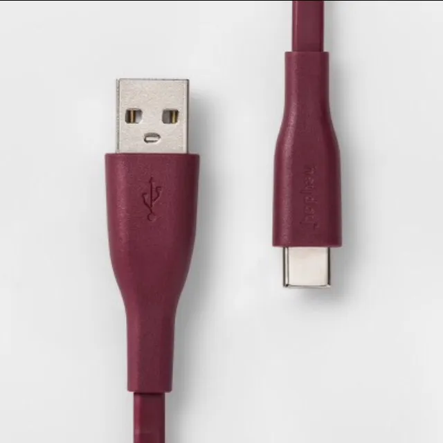 heyday 3ft. USB-C Flat Cable (RED) | Lazada PH