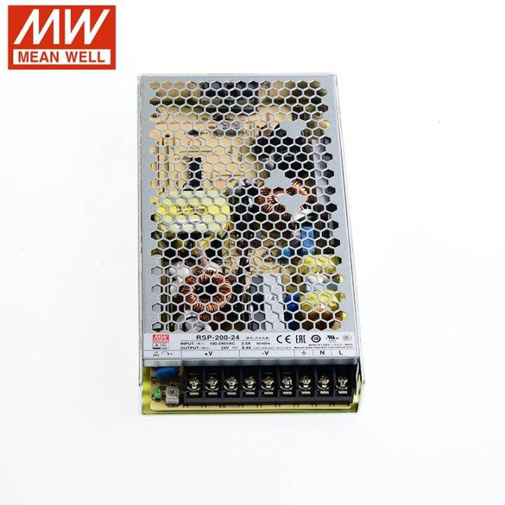 MEAN WELL RSP-200 Switching Power Supply 4V 5V 7.5V 12V 24V 27V 36V 48V ...