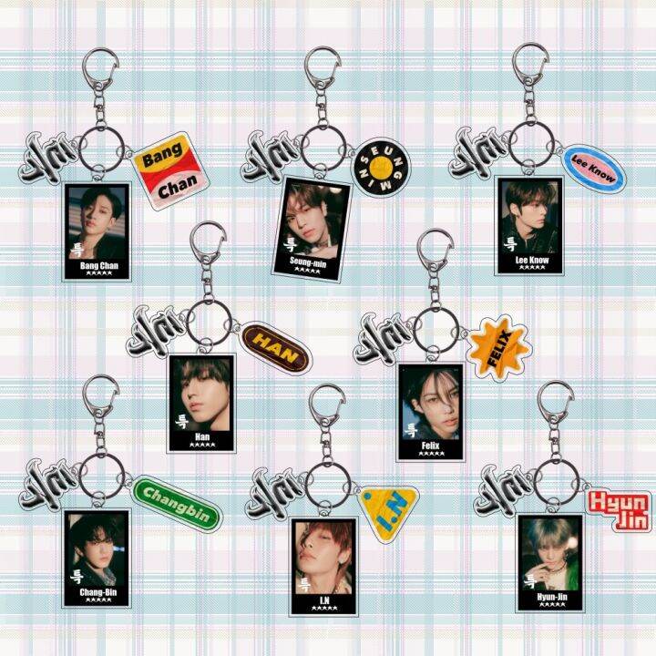 Kpop StrayKids 5-STAR Chang-Bin Han Hyun-Jin Album Peripheral Keychain ...