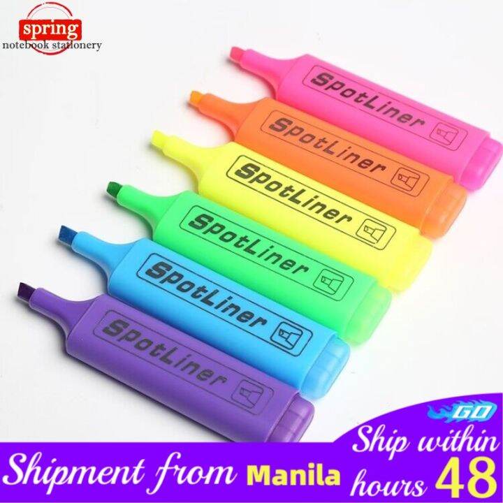 color highlighter Set Candy-colored school office supplies stationery ...