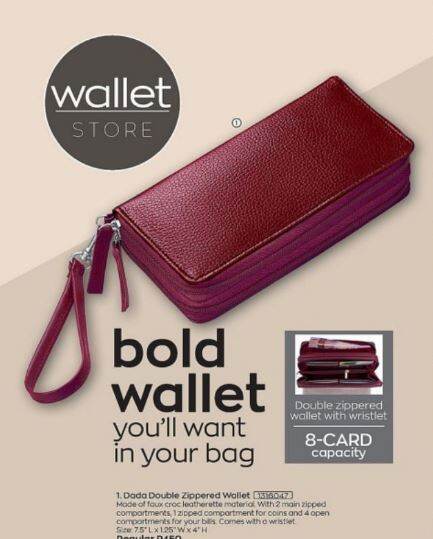 Avon Dada Double Zippered Wallet | Lazada PH