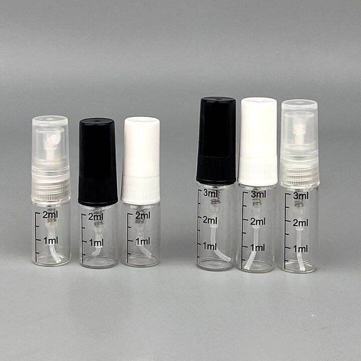 2ml/3ml With Scale Glass Perfume Sub Bottling Mini Sample Bottle Ultra ...