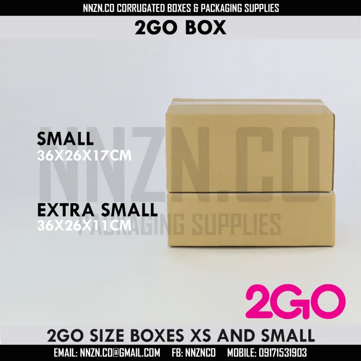 NNZN 2Go Express Size Corrugated Boxes Shipping Box Mailing Box ...