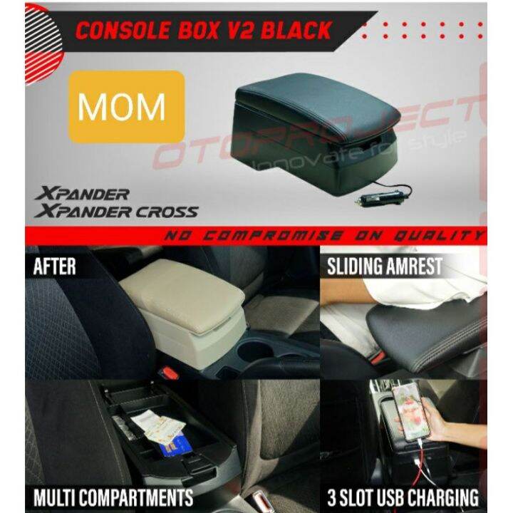 Otoproject Armrest Handrest console box usb V2 Xpander Cross Xpander ...