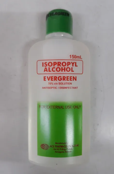 Evergreen Isoprophyl Alcohol 70% Solution 150ml | Lazada PH
