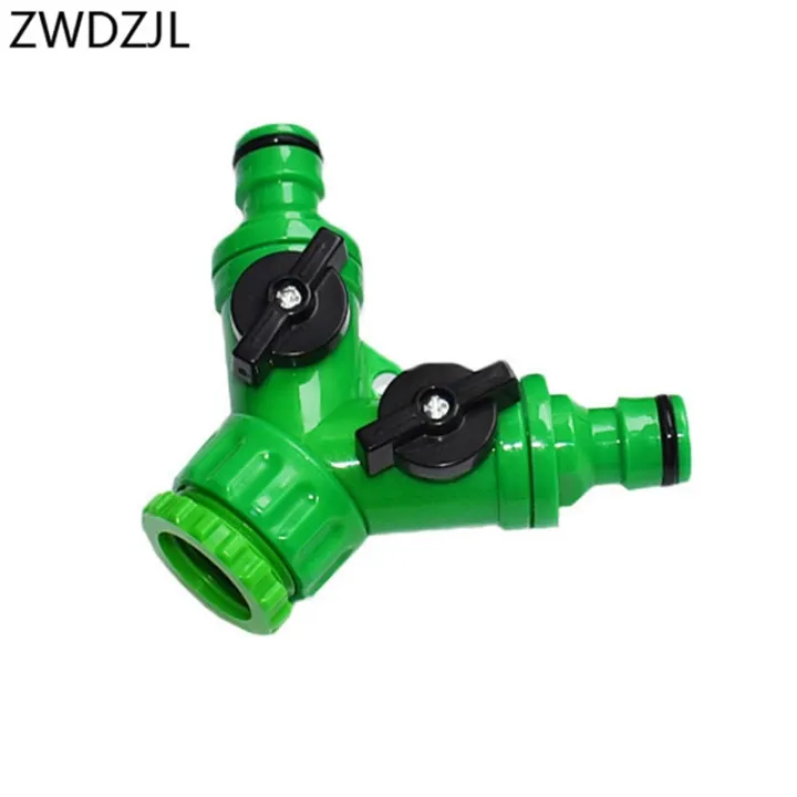 Garden tap 2 way tap The Y Connector Garden Hose 2 Way Connector ...