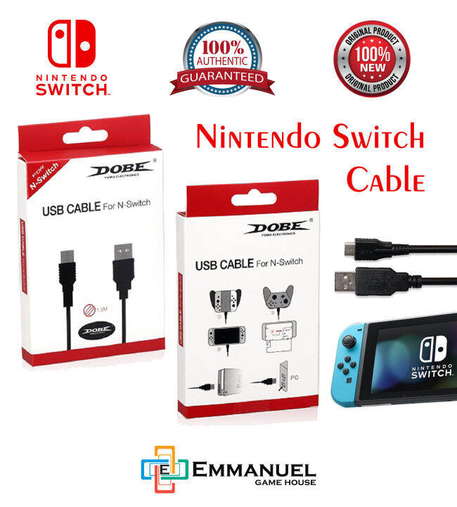 Nintendo Switch Type - C USB Power Charging and Data transfer Cable - Charger - DOBE - 2.0 Meter ...