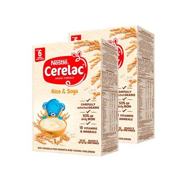 NESTLÉ CERELAC Baby Food Rice & Soya 250g - Pack of 2 | Lazada PH