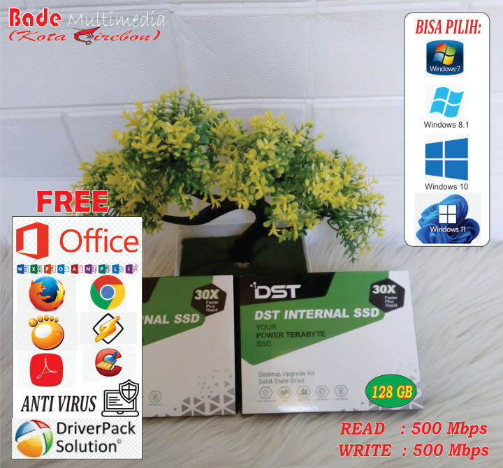 SSD DST 128GB 256GB 512GB ISI WINDOWS 10 SIAP PAKAI LAPTOP KOMPUTER | Lazada Indonesia