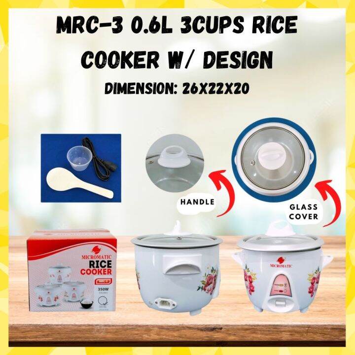 MRC-3 RICE COOKER 0.6 LITER/ RICE COOKER WITH CUP/ RICE COOKER WITH ...