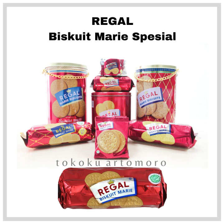 REGAL - Biskuit Marie Susu Spesial - Variasi Ukuran Lengkap - Roti Susu ...