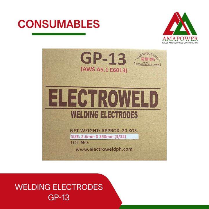 WELDING ELECTRODES GP-13 (AWS-6013) | Lazada PH