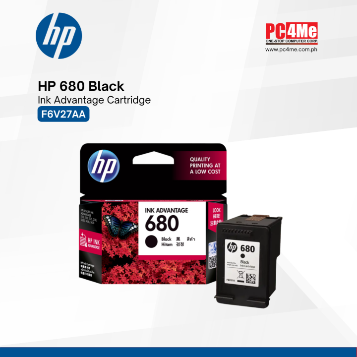 HP 680 Black Ink Cartridge (F6V27AA) | Lazada PH