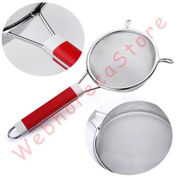 Wire Mesh Flour Sieve Kitchen Strainer 19cm/ Saringan Diana Stainless ...