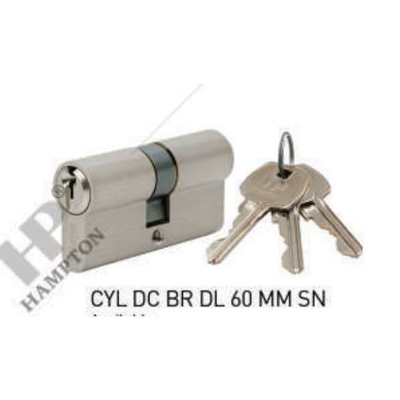 Kunci Cylinder CYL DC BR DL 60 MM SN Hampton by Dekson | Lazada Indonesia