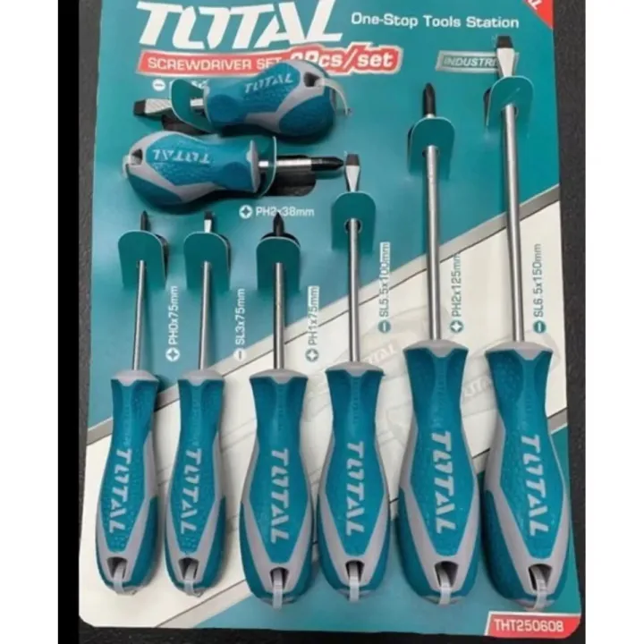 TOTAL TOOLS THTDC250801 8PCS SCREWDRIVER SET 8PCS/SET | Lazada PH