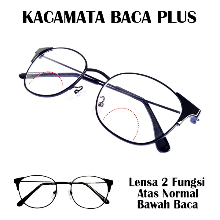 Kacamata 2 Fungsi Baca Dan Jalan Plus (+) dari +1.00- +4.00 Kacamata ...
