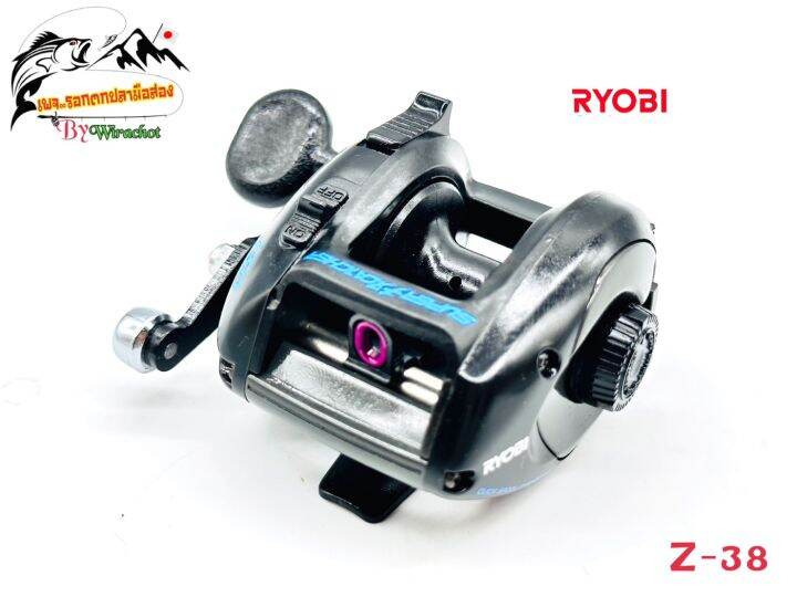 รอก รอกญี่ปุ่น รอกญี่ปุ่นมือ2 รอกตกปลา รอกเบท รอกหยดน้ำ RYOBI Super Catcher 130 (Z-38) รอกเบททรง ...