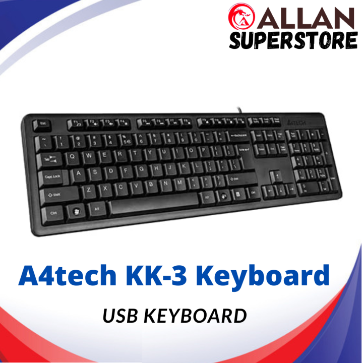 A4tech KK-3 Multimedia FN Keyboard | USB Keyboard | A4tech Keyboard ...