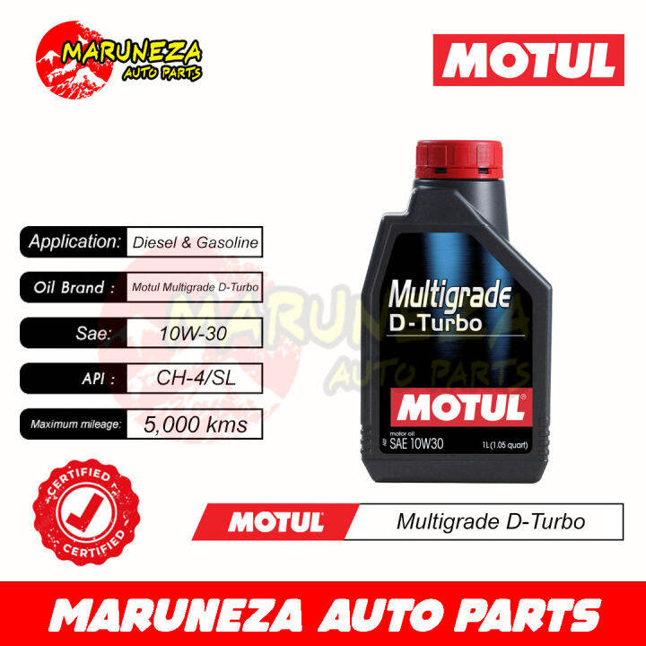 Motul Multigrade D-Turbo 10W30 | Lazada PH