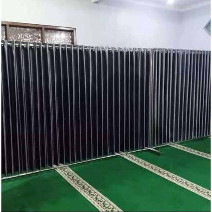 Gorden pemisah ruangan tirai skat ruangan gorden partisi mesjid skat ...