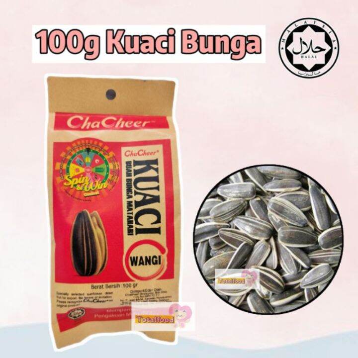 Cha-cheer Kuaci Bunga 100g (halal) | Lazada
