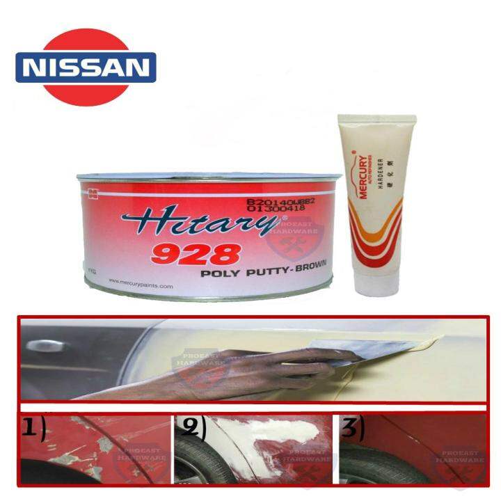 HITARY 928 POLY PUTTY (RED) 1KG with HARDENER | Lazada