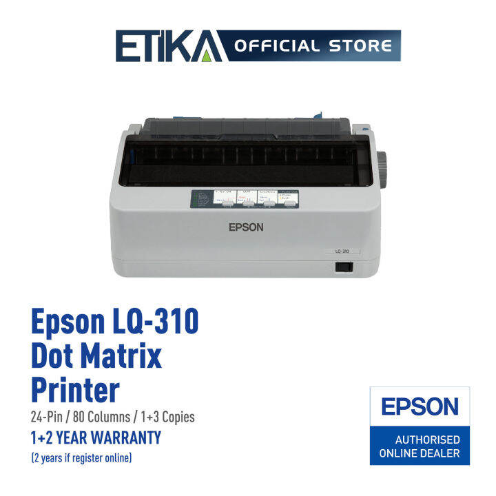 Epson LQ-310 Dot Matrix Printer | 24-Pin, 80-Column, USB+Parallel ...