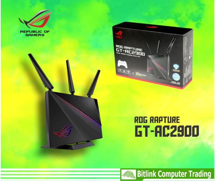 ROG RAPTURE GT-AC2900 DUAL GAMING ROUTER (ROG WIFI) | Lazada PH