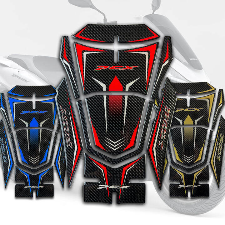 PCX 160 Motorcycle Tank Pad Sticker Decals Carbon Fiber For HONDA ...