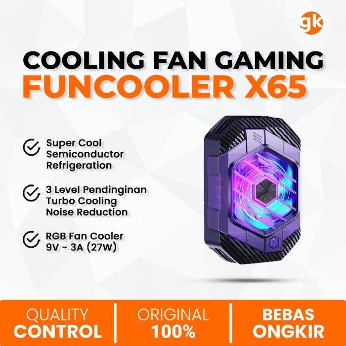 FUNCOOLER X65 Cooling Fan Cooler Pendingin HP Semiconductor Gaming 3 ...