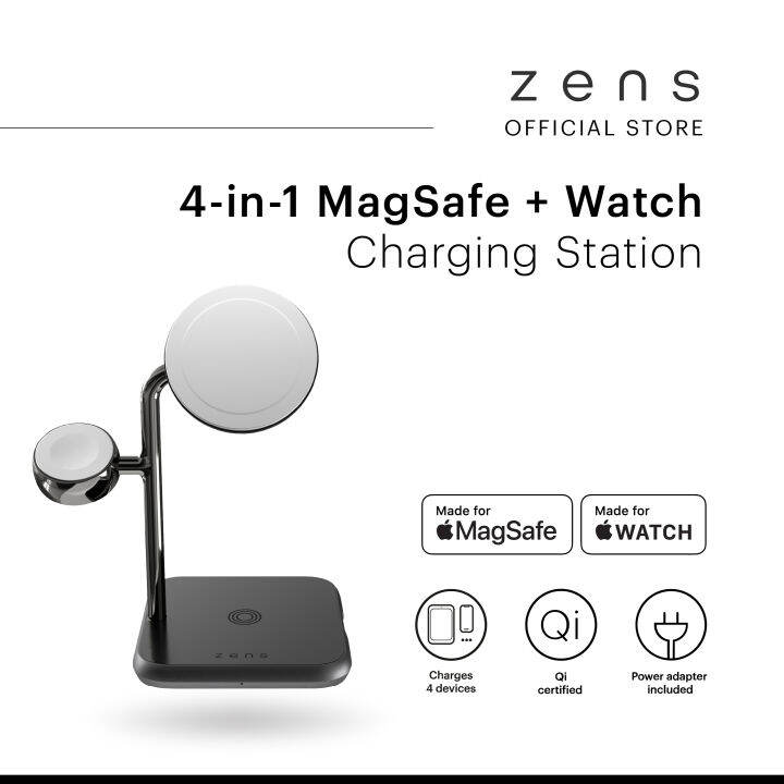 Zens 4-in-1 MagSafe + Watch Wireless Charging Station | Lazada