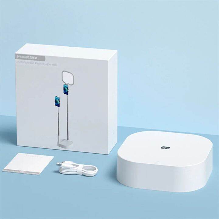 Portable Phone Holder Wireless Live Broadcast Stand Dimmable LED Video ...