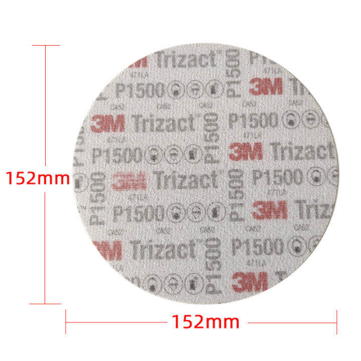 3M Trizact Clearcoat Disc 02088 Flocking ฟองน้ำกระดาษทราย6นิ้ว Self ...