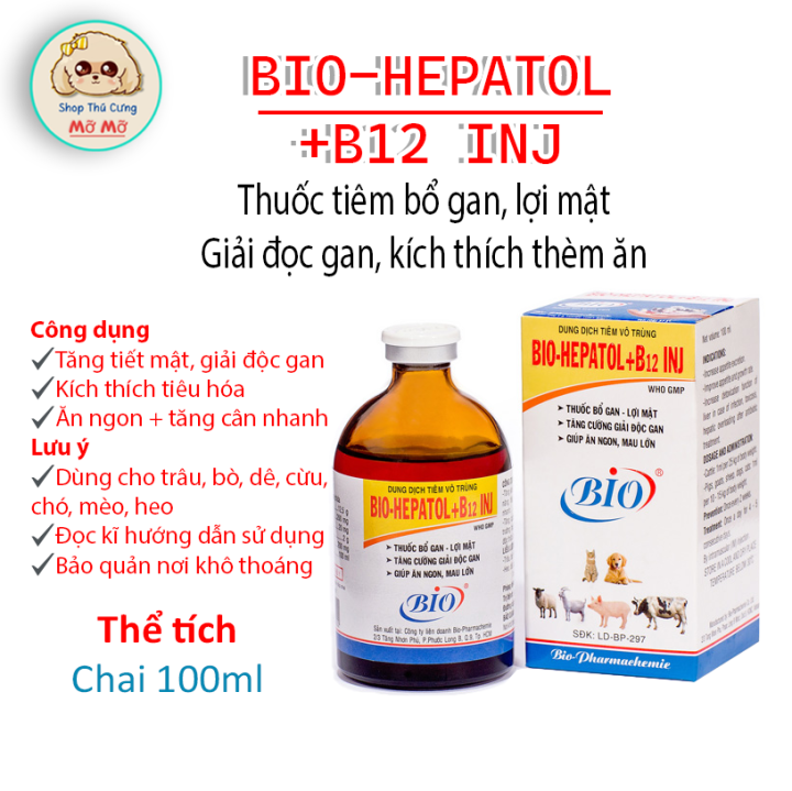 Thuốc tiêm mát gan giải độc, kích thích thèm ăn cho chó mèo - Bio ...