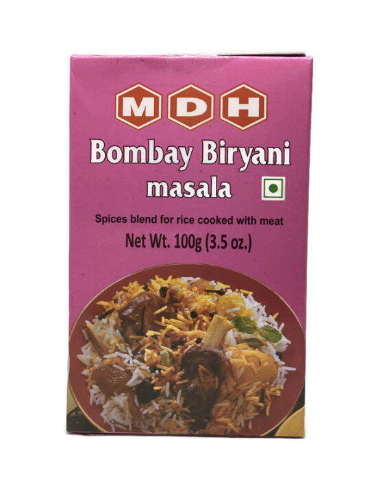 MDH Bombay Biryani Masala (Spice Blend for Rice Cooked with Meat) 100g ...