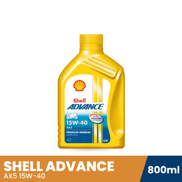 Shell Advance AX5 15W-40 800ml - Scooter Motorcycle Engine Oil, auto ...