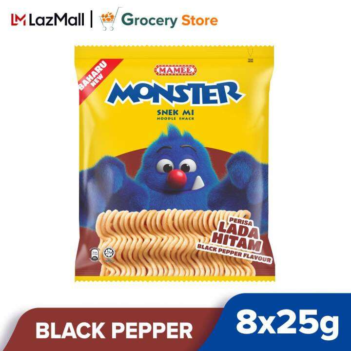 MAMEE MONSTER BLACK PEPPER 8x25g | Lazada
