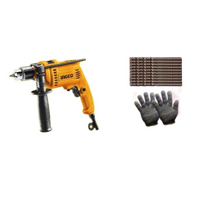 INGCO COMBO Impact Drill 680W Barena w/ Variable Speed Hammer ID68016P ...
