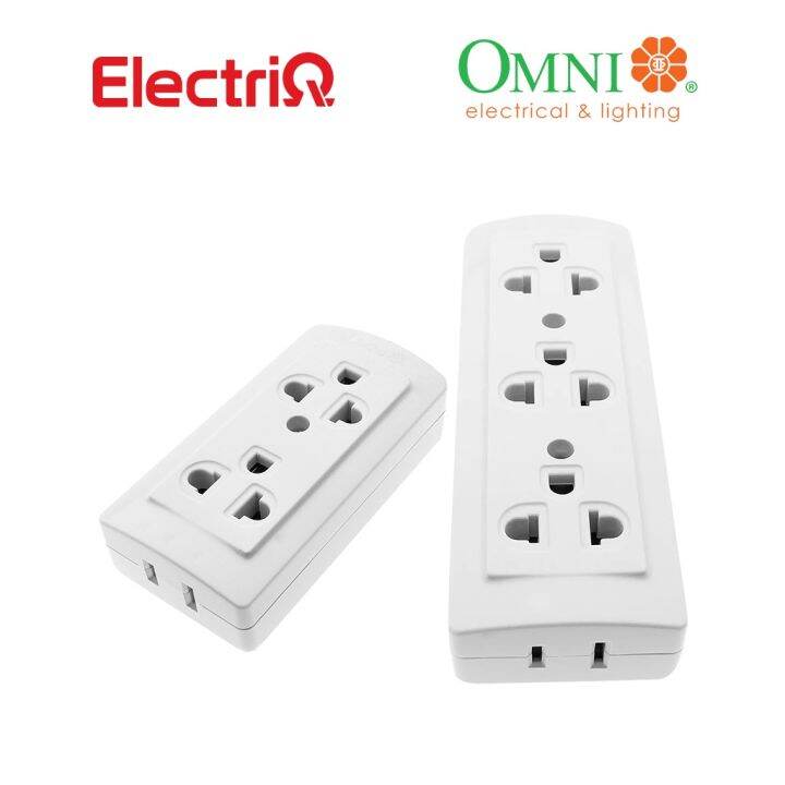 Electriq l Omni Surface Convenience Outlet w/ Ground 2-Gang & 3-Gang ...