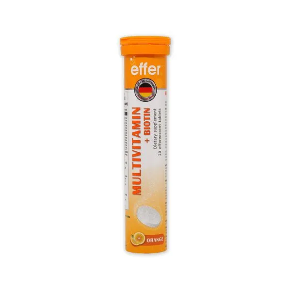 [ ฺBest Seller ] EFFER MULTIVITAMIN PLUS BIOTIN วิตามินเม็ดฟู่ 20 เม็ด ...