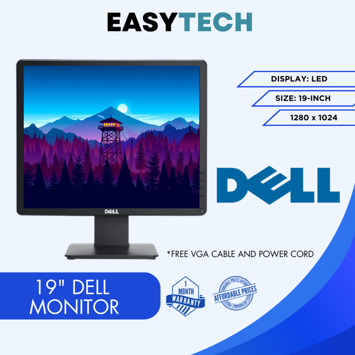 EASYTECH | MTR05-19CA 19" Square Dell LED Monitor Black (Refurbished ...