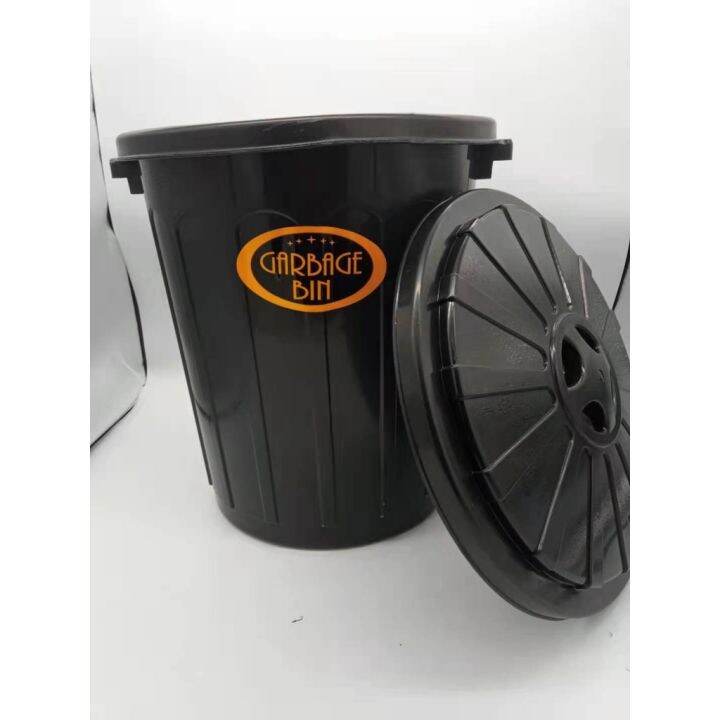 PLASTIC HIGH-QUALITY TRASH CAN WITH FLAT COVER 45L | Lazada PH
