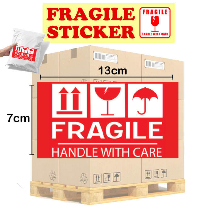 Share: 0 Fragile Sticker / Sticker Warning Label / Sticker Mudah Pecah ...