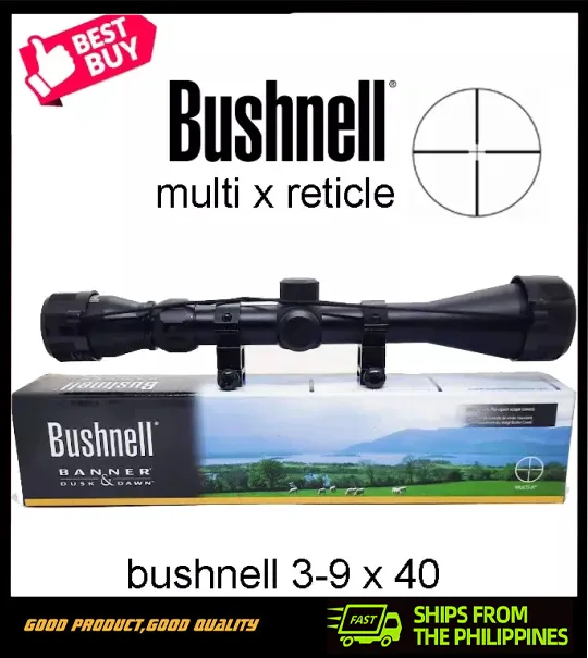 【High quality Bushnel】 3-9x40 Tactical Adjustable Cross Sight Green Red ...